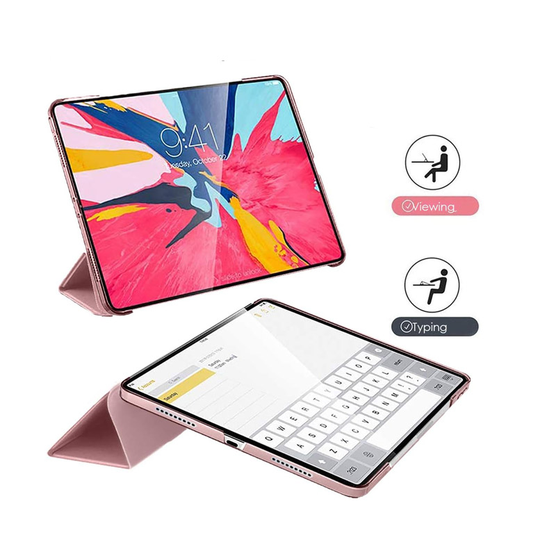 Maska na preklop Tablet Stripes za Samsung Tab A9 Plus/ X210 roze zlatna